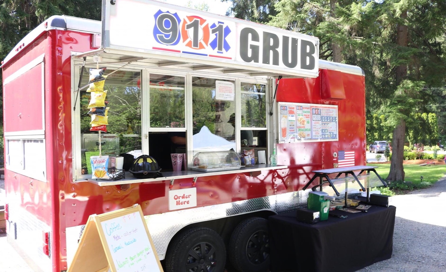 911 GRUB Food Trailer Schedule Tacos Hamburgers BBQ Food 911 GRUB Food Trailer Schedule Tacos Hamburgers BBQ Food